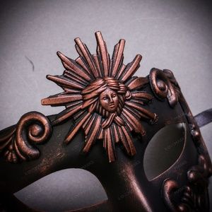 ILOVEMASKS | Accessories | Warrior Roman Greek Sun Venetian Masquerade ...
